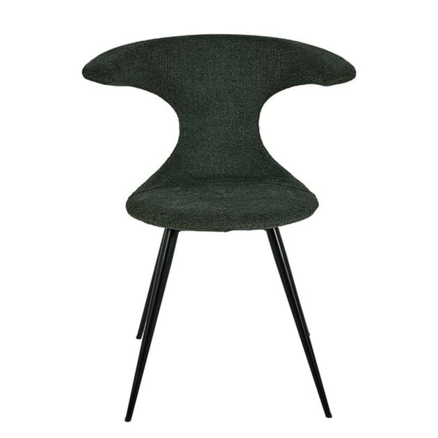 Flair Dining Chair - GREEN FABRIC | Marina Home Qatar