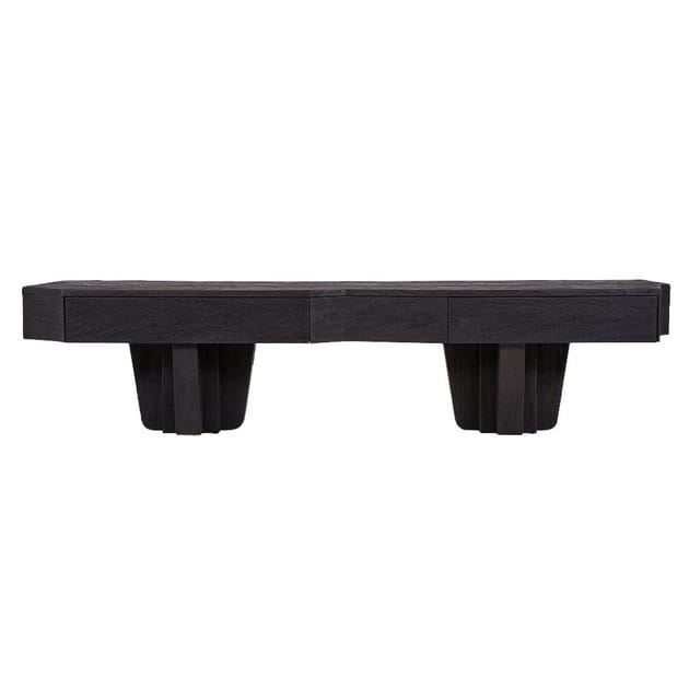 Drew Low Console Table - BLACK WOOD | Marina Home Bahrain