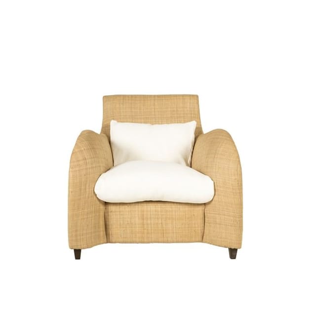 Garissa Lounge Chair - BROWN FABRIC | Marina Home Bahrain