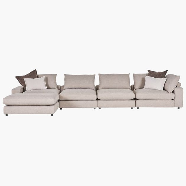Buy Online Matteo Sectional Sofa,GREY,FABRIC | Marina Home Interiors Qatar