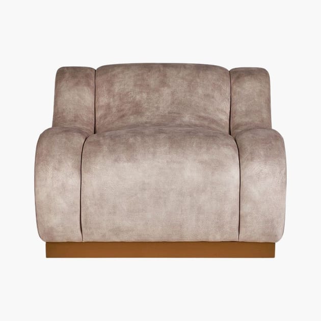 Buy Online Yaron Lounge Chair,BROWN,FABRIC | Marina Home Interiors Bahrain