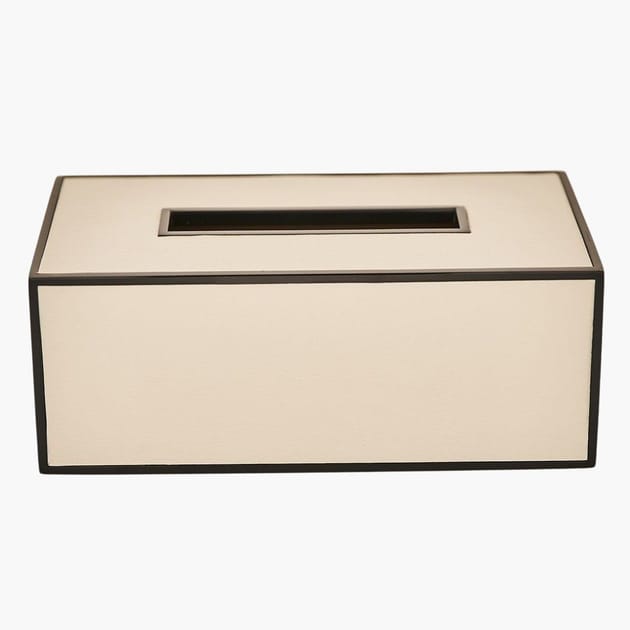 Vincent Rectangular Tissue Box - MULTICOLOR LEATHER | Marina Home Qatar