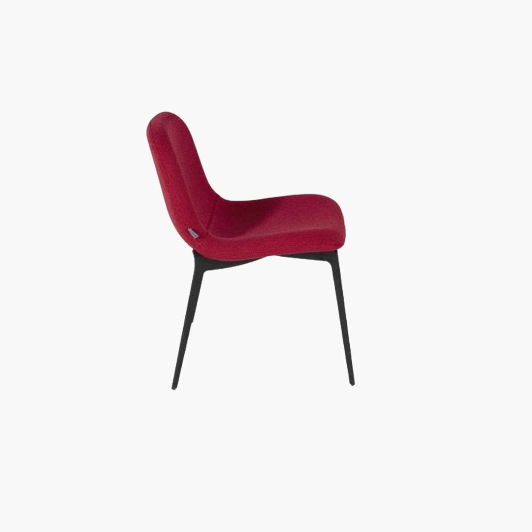 Pauline Dining Chair - RED FABRIC | Marina Home Qatar