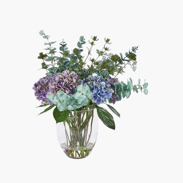 Hydrangea Faux Plant - BLUE FIBER | Marina Home Qatar