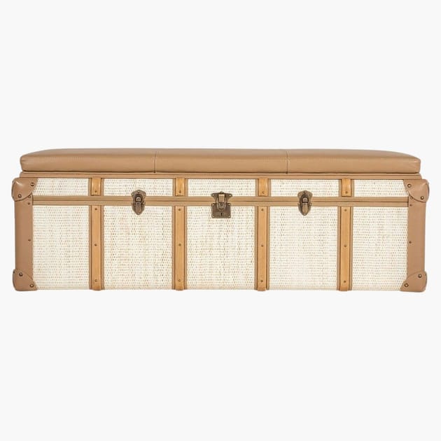 Buy Online Louvan Storage Bench,MULTICOLOR,WOOD | Marina Home Interiors ...