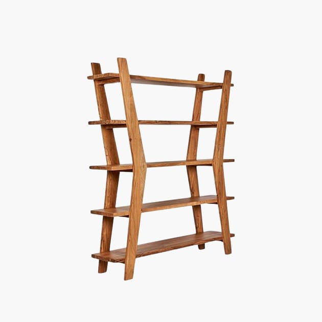 Shaka Bookshelf - BROWN WOOD | Marina Home Qatar