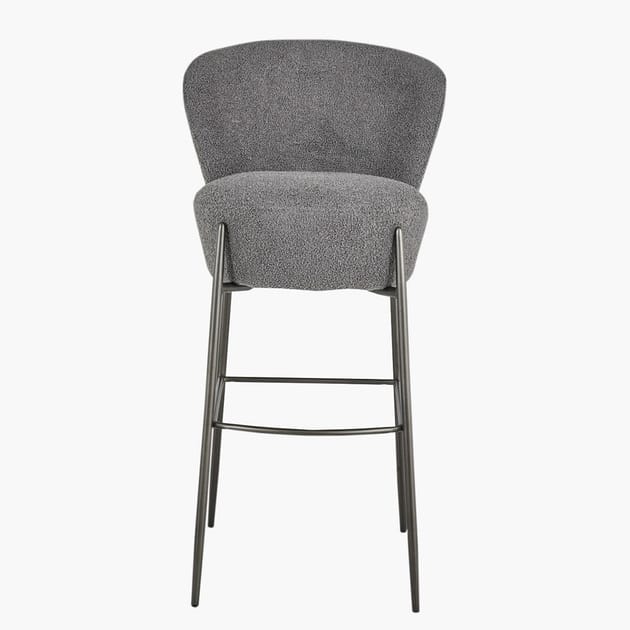 Buy Online Orbit Bar Stool,GREY,FABRIC | Marina Home Interiors Bahrain