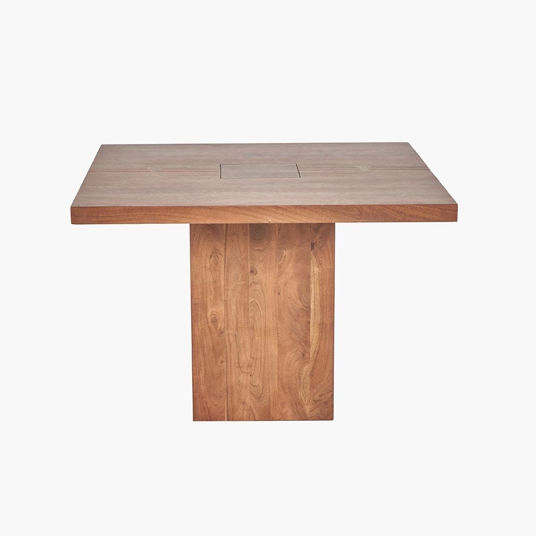Frozen - Dining Table - BROWN WOOD | Marina Home Qatar