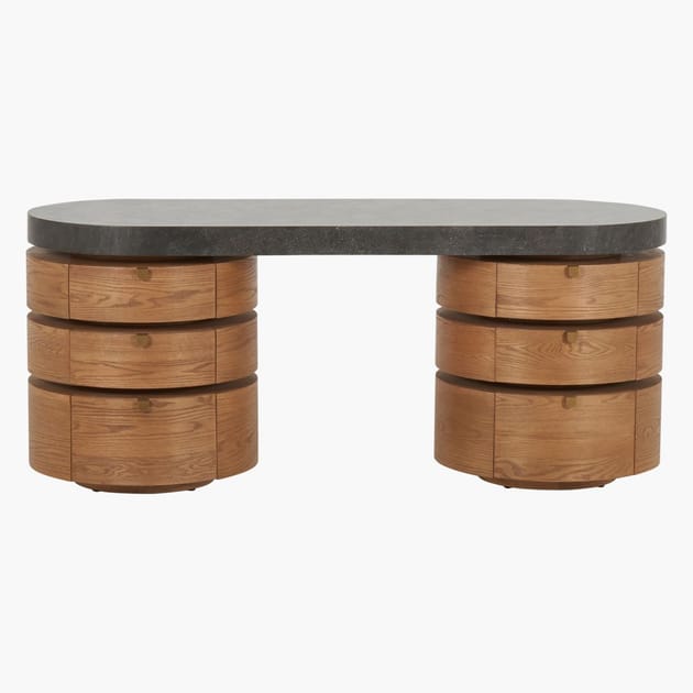 Buy Online Galiya - Desk,BROWN,WOOD | Marina Home Interiors Bahrain