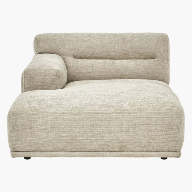 Buy Online CARMEL - ARM LEFT CHAISE LOUNGE,BROWN,POLYESTER | Marina ...