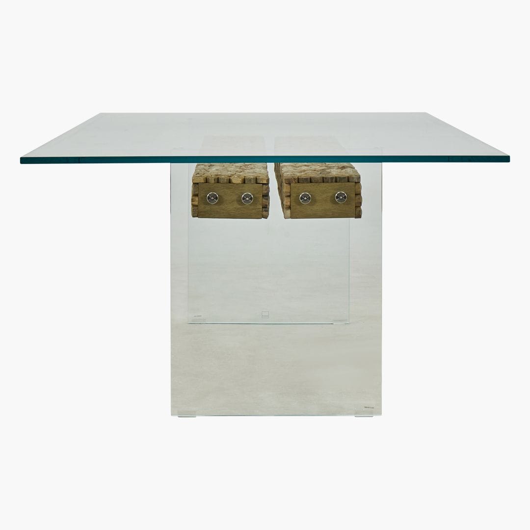 Buy Online SOLACE II DINING TABLE,Clear,Glass | Marina Home Interiors Oman