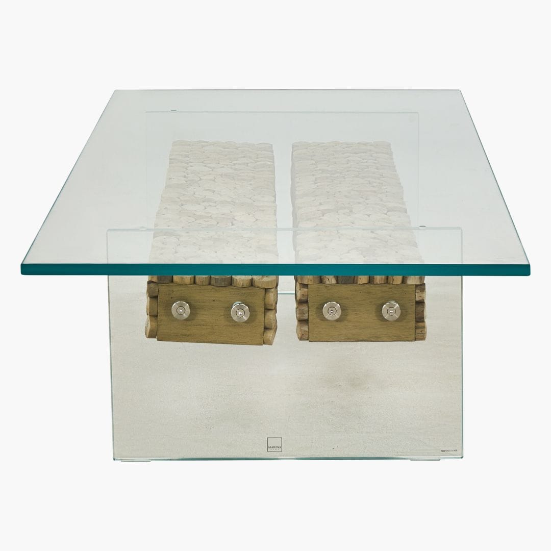 Buy Online SOLACE II COFFEE TABLE,Clear,Glass | Marina Home Interiors Oman
