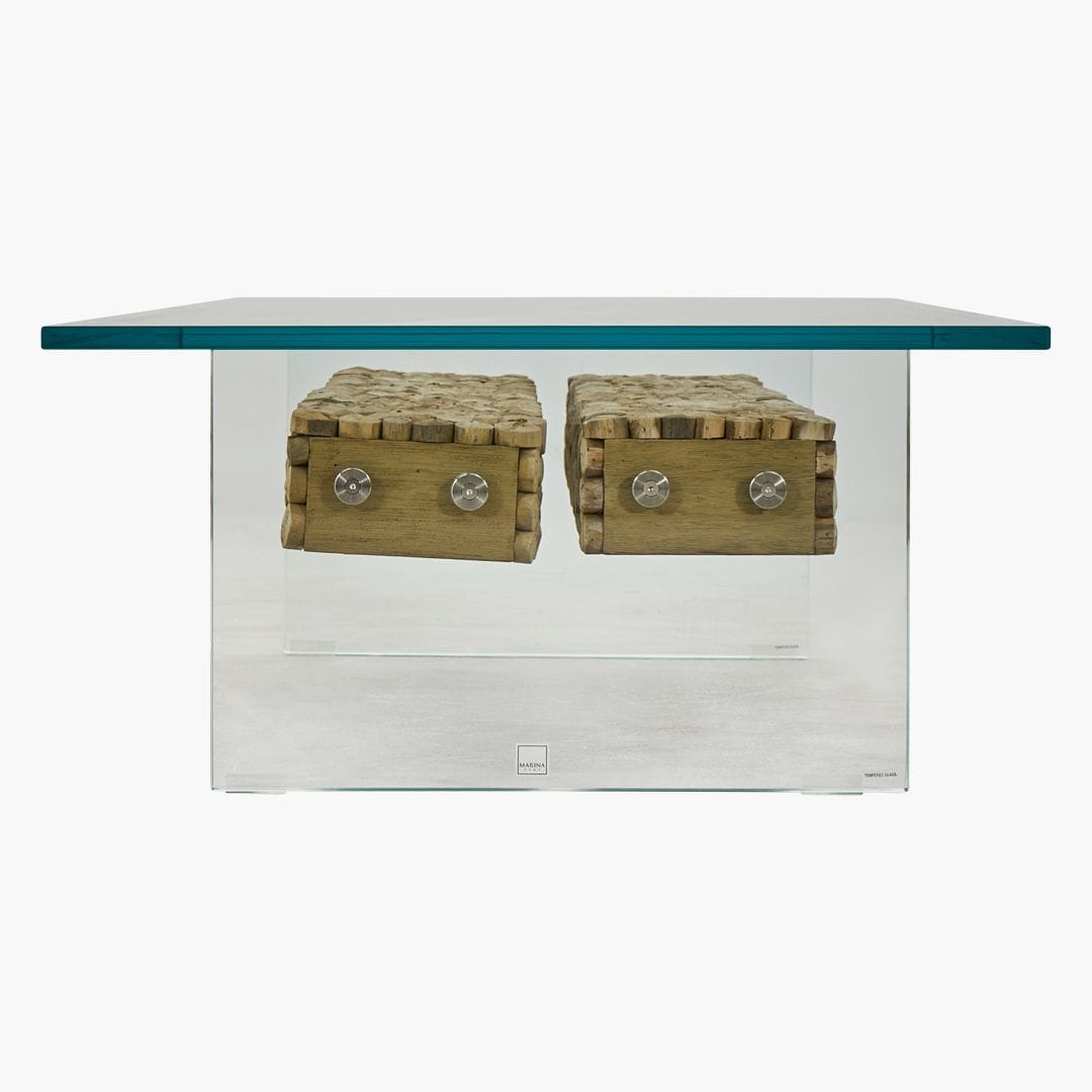 Buy Online SOLACE II COFFEE TABLE,Clear,Glass | Marina Home Interiors Oman
