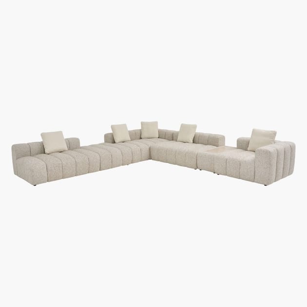 Buy Online YETTA SECTIONAL SOFA,Beige,Polyester | Marina Home Interiors UAE