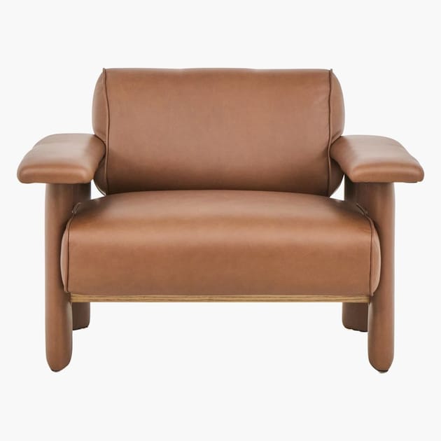 Buy Online Divo Lounge Chair,BROWN,LEATHER | Marina Home Interiors Bahrain
