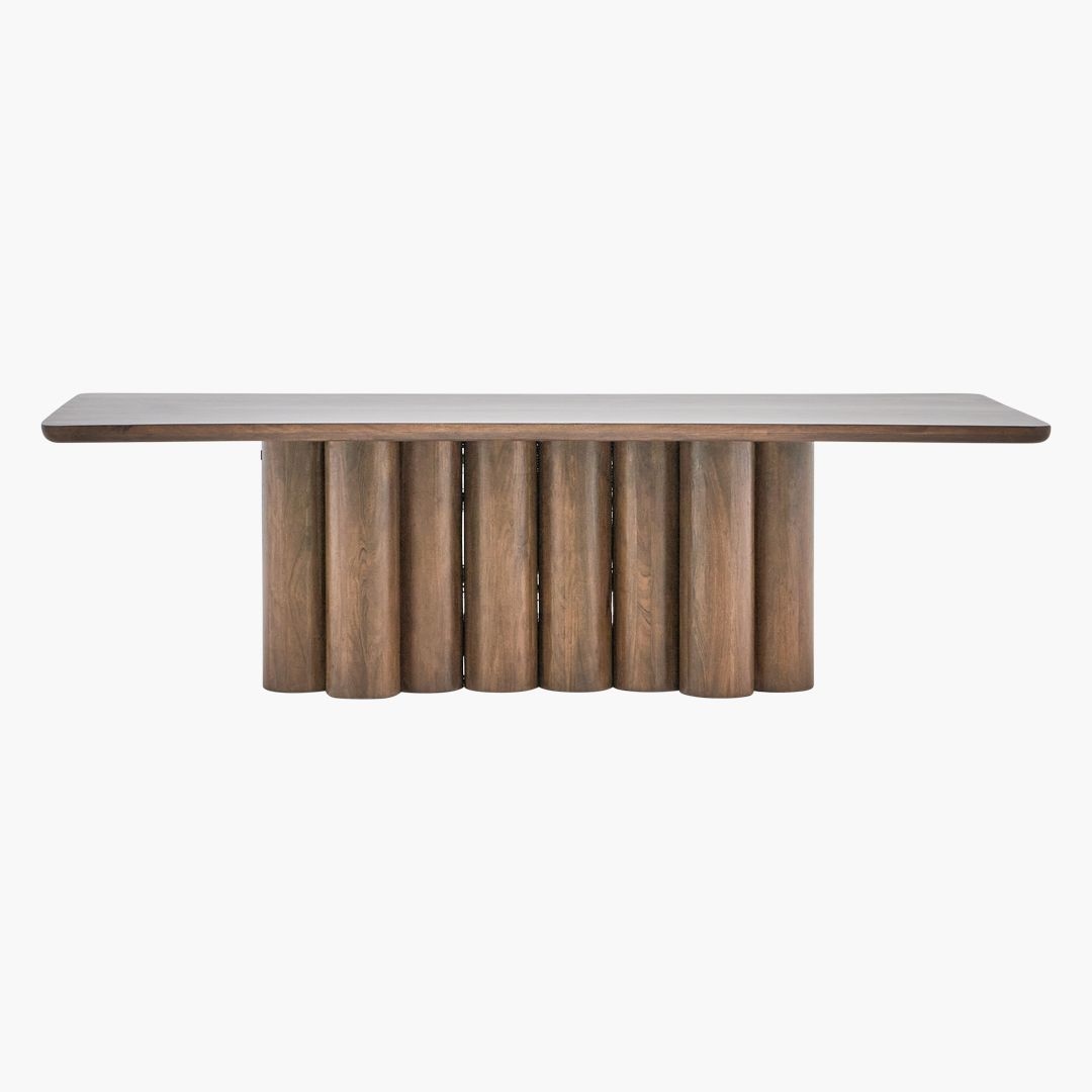Buy Online Vesta Rectangular Dining Table,BROWN,WOOD | Marina Home Interiors Bahrain