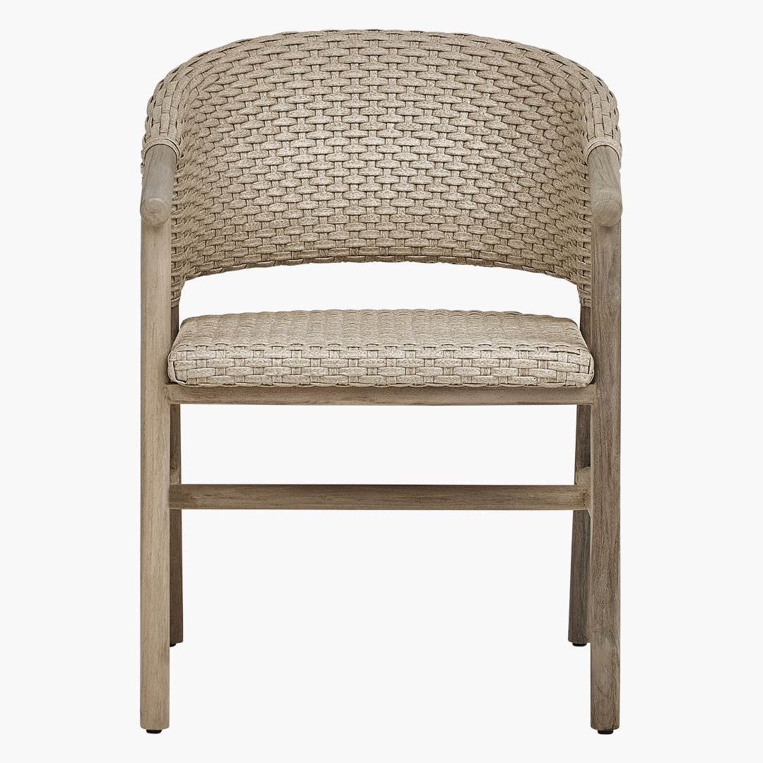 Buy Online Aikooutdoor Dining Armchair,WHITE,WOOD | Marina Home ...