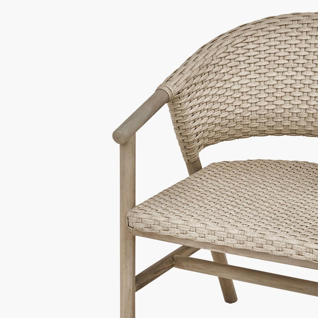 Buy Online Aikooutdoor Dining Armchair,WHITE,WOOD | Marina Home ...